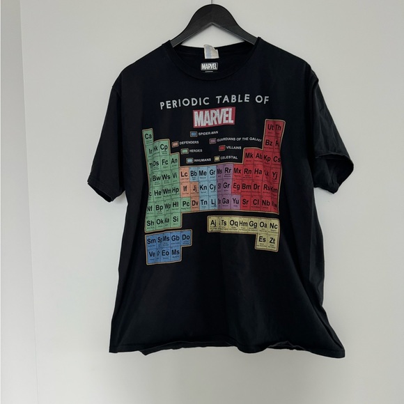 Marvel | Shirts | Marvel Ultimate Periodic Table Of Elements Graphic ...